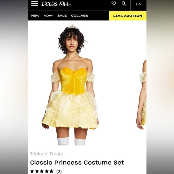 Dolls Kill | Dresses | Flirty Belle Costume From Dolls Kill | Poshmark